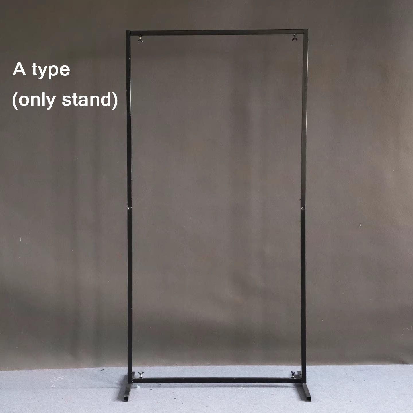 Wedding Ceremony Frame Wrapped Fabric Backdrop Wrought Iron Arch ...