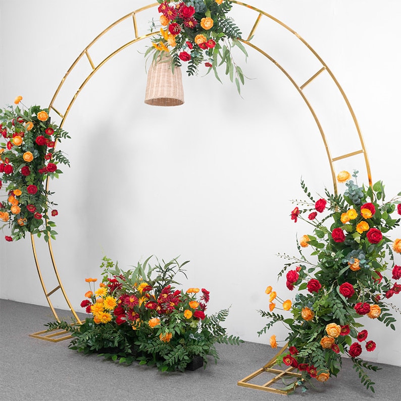 Shiny Gold Iron Wedding Arch: Double Pole, 9.18ft X 7.87ft - Etsy