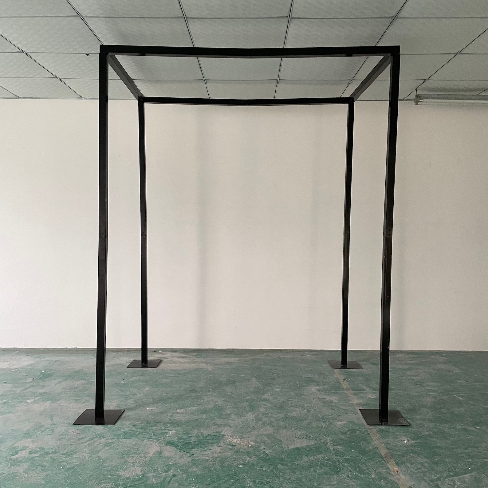 1.96'' Thick Rods Metal Square Arch Wedding Pavilion Floral Arches ...