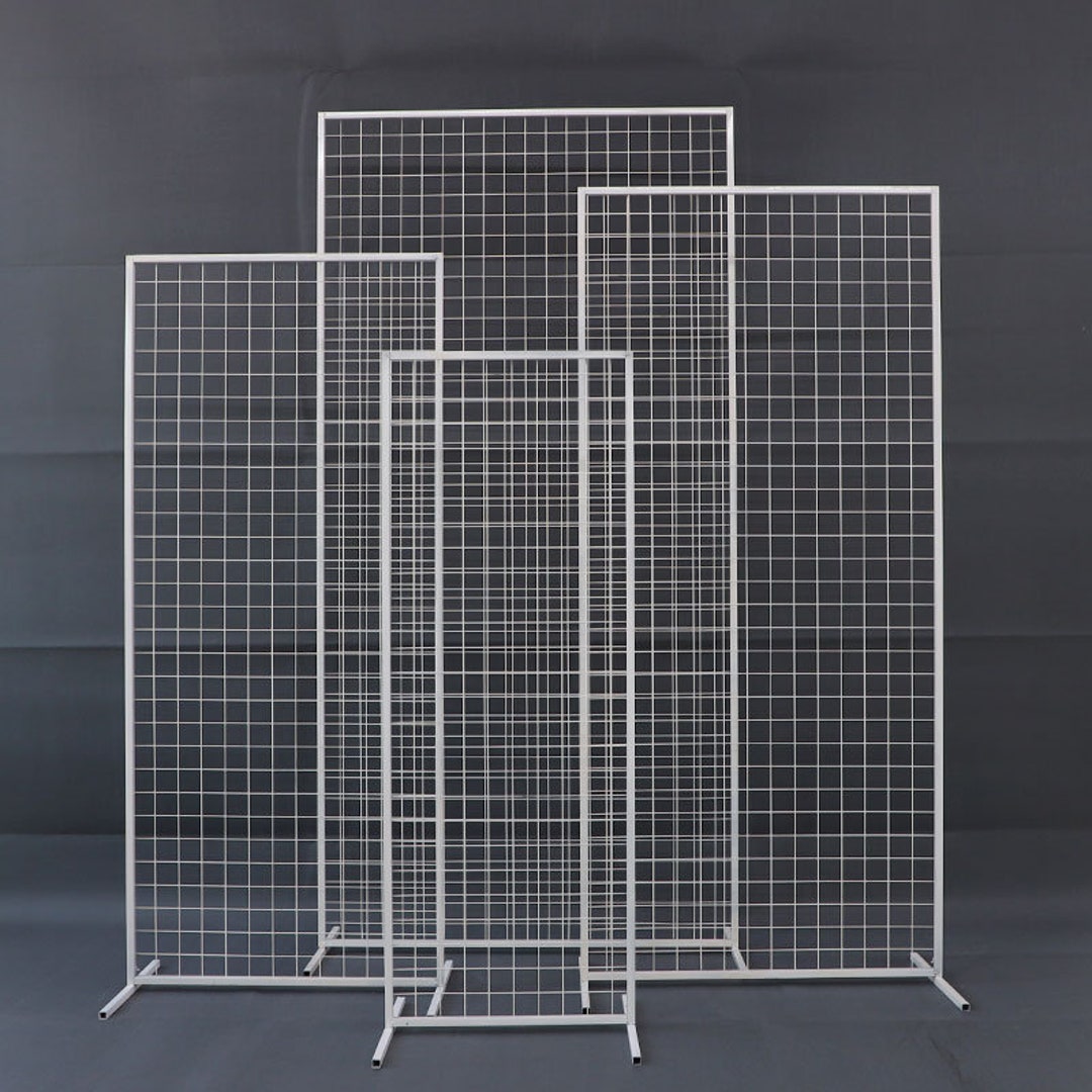 Rectangle Metal Wedding Grid Wedding Mesh Geometric Backdrop Grid ...