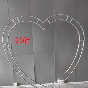 Heart Metal Arch Flower Stand for Wedding Backdrop Valentine's Day ...