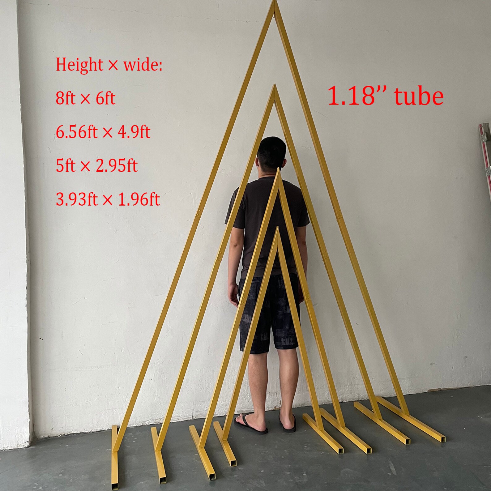 Metal Triangular Arch Boho Wedding Arch Wedding Backdrop - Etsy