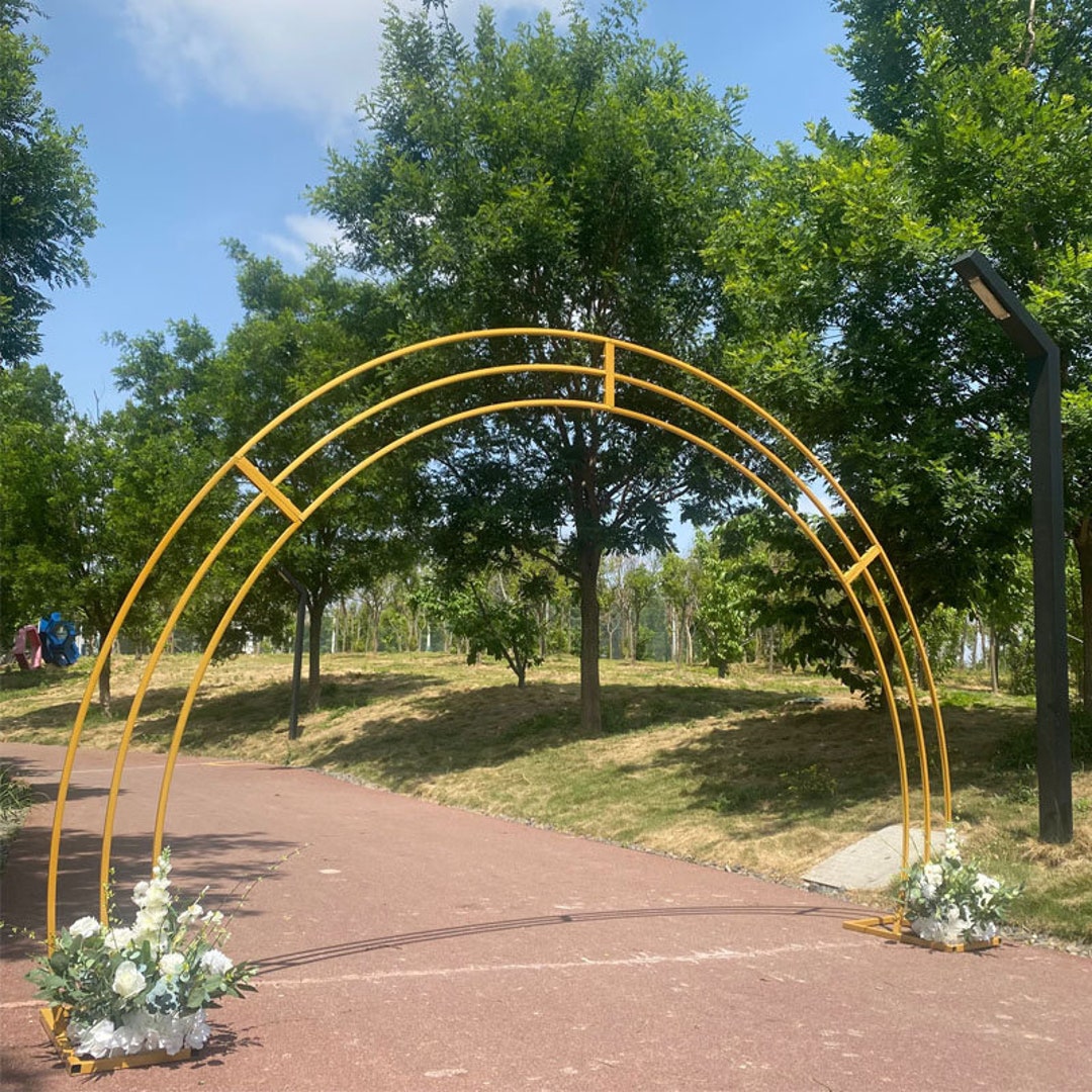 Large Arch Round Wedding Arch Curved Arch Metal Floral Arch Decor ...