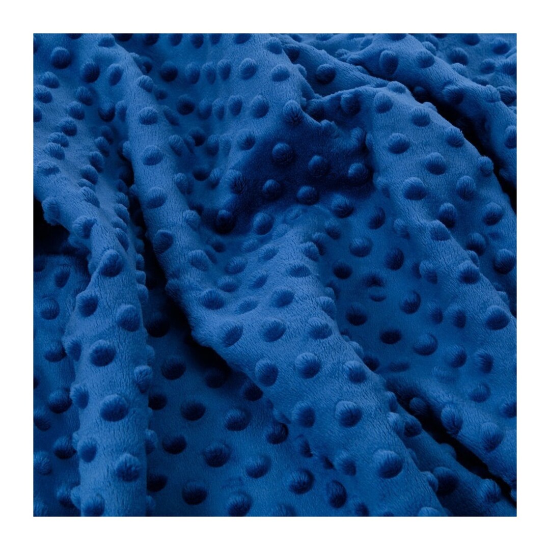 Supersoft Dimple Dot Cuddle Popcorn Soft Fleece Fabric Dark Blue - Etsy