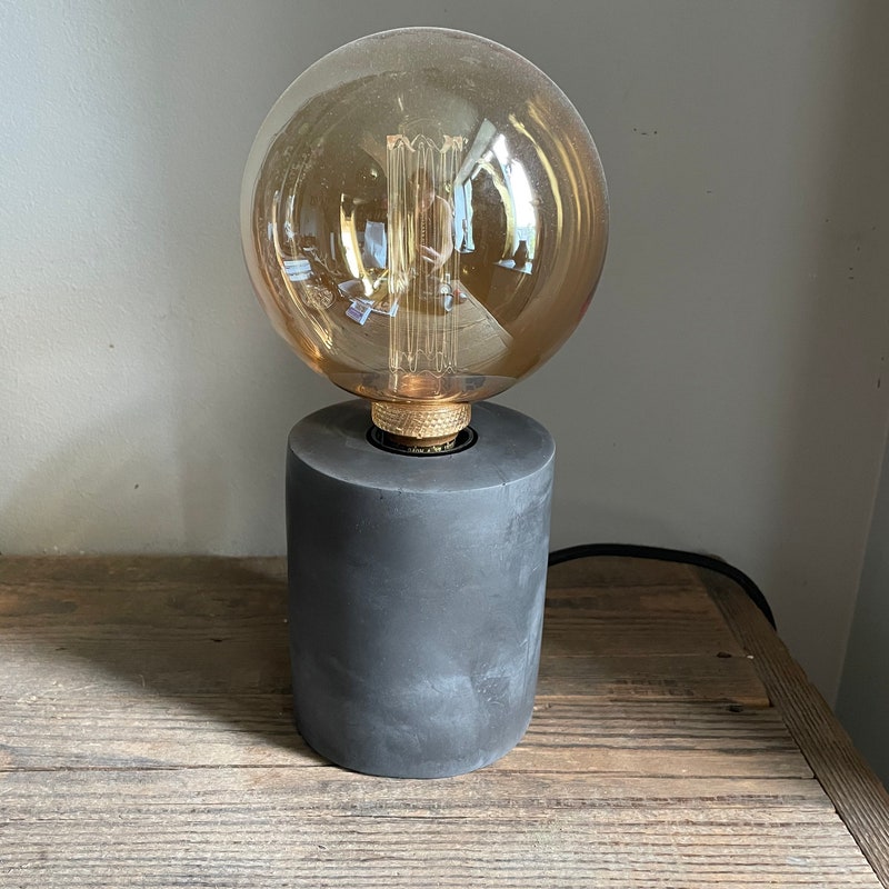 Concrete Lamp - Etsy UK