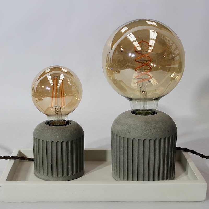 Concrete Lamp - Etsy UK