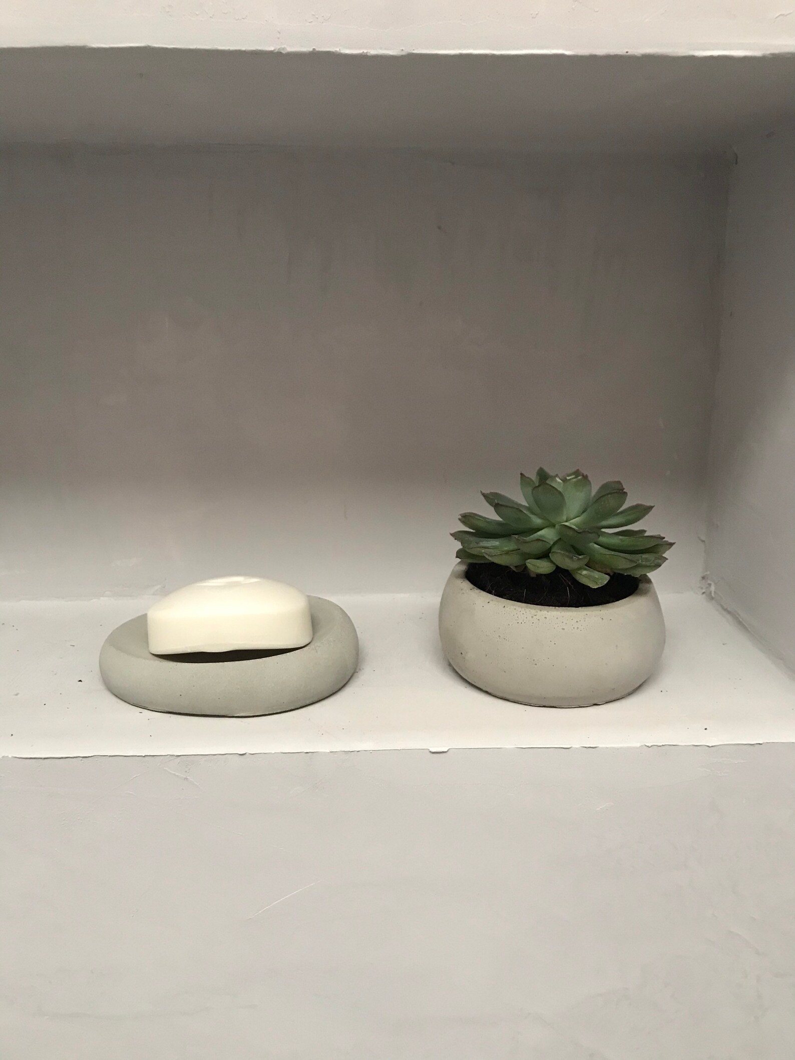 Small Concrete Planter Concrete Bowl Small Plant Pot - Etsy UK