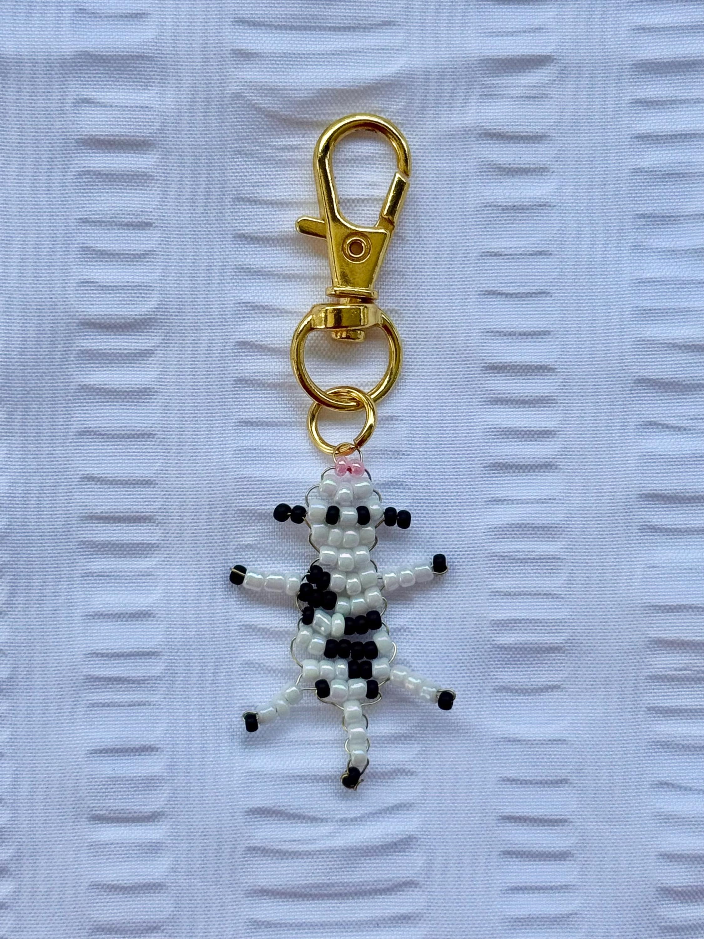 Beaded Keychain Charm - Handmade Beaded Bag/purse Charms, Seed Bead ...