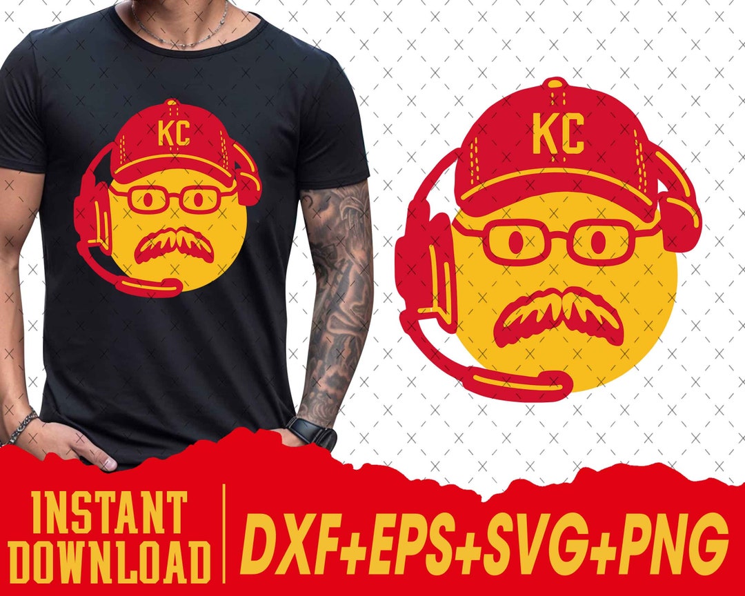 Andy Reid Svg, Kansas City Football Svg, Layered SVG for Cricut File ...