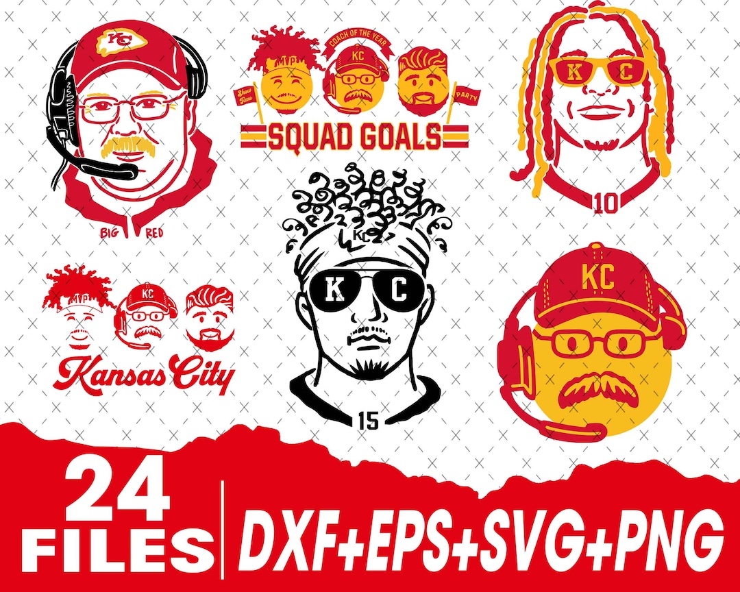 Mahomes Svg, Kelce Svg, Andy Reid Svg, Kansas City Football Svg. - Etsy UK