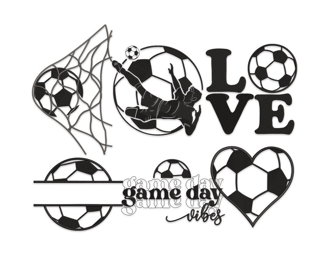Soccer Embroidery Designs . Sport Embroidery Designs. Football Machine ...