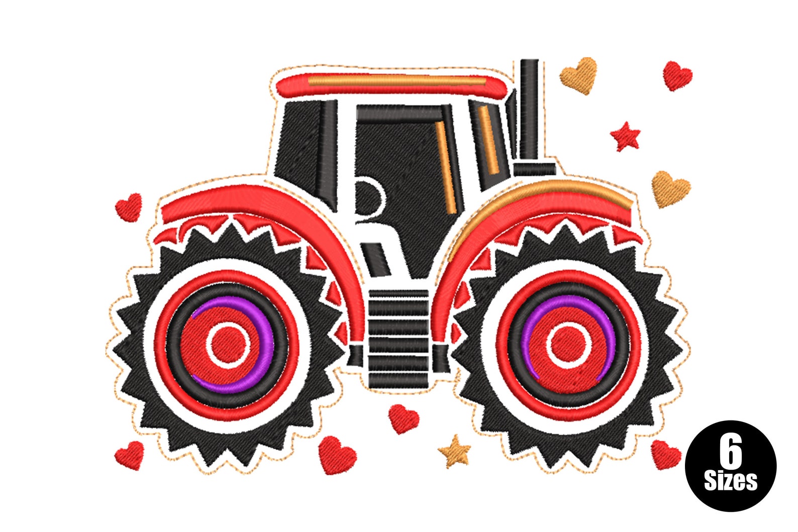 Tractor Embroidery Designs. Farm Tractor Machine Embroidery Designs ...
