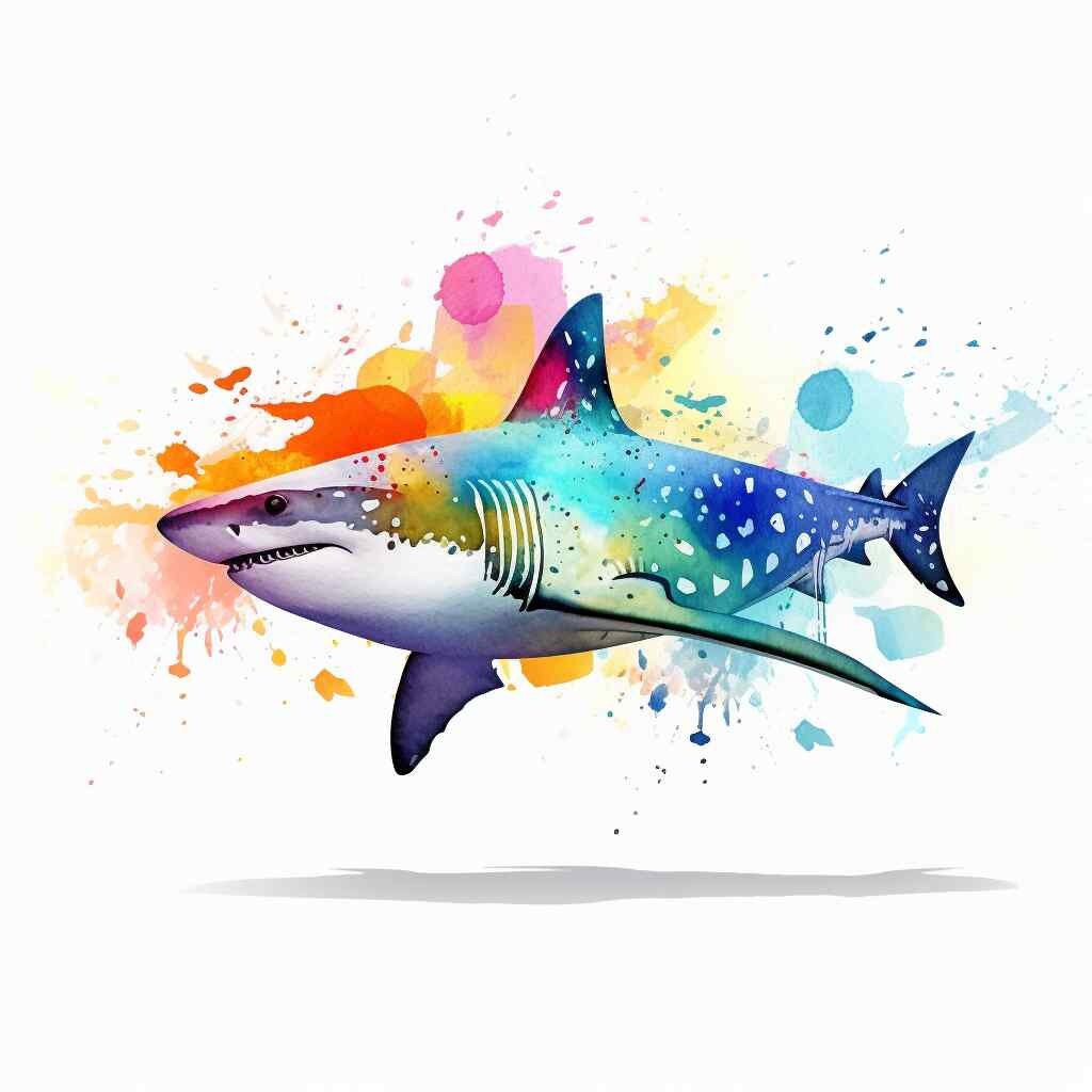 10 Pack High Definition Commercial Use Watercolor Sharks - Etsy