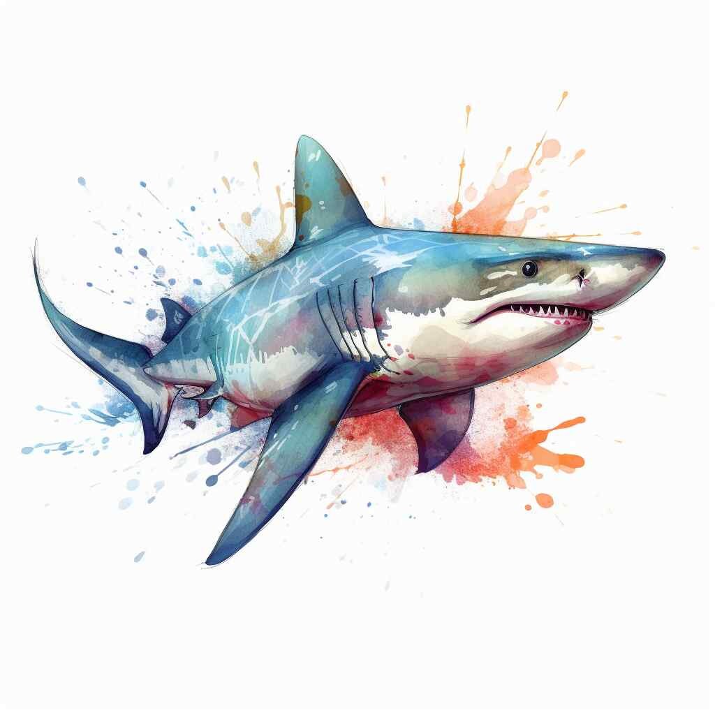 10 Pack High Definition Commercial Use Watercolor Sharks - Etsy