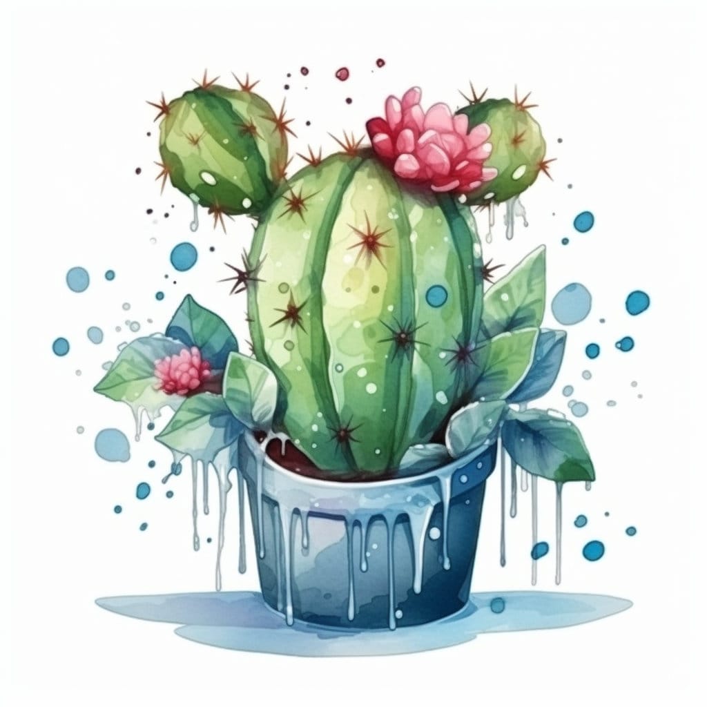 Watercolor Cactus Clipart Mexican Cactus Clip Art PNG - Etsy
