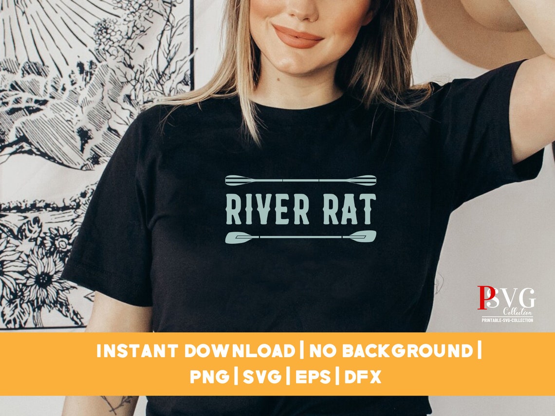 River Rat SVG River Rat Shirt Design River Cutting File - Etsy