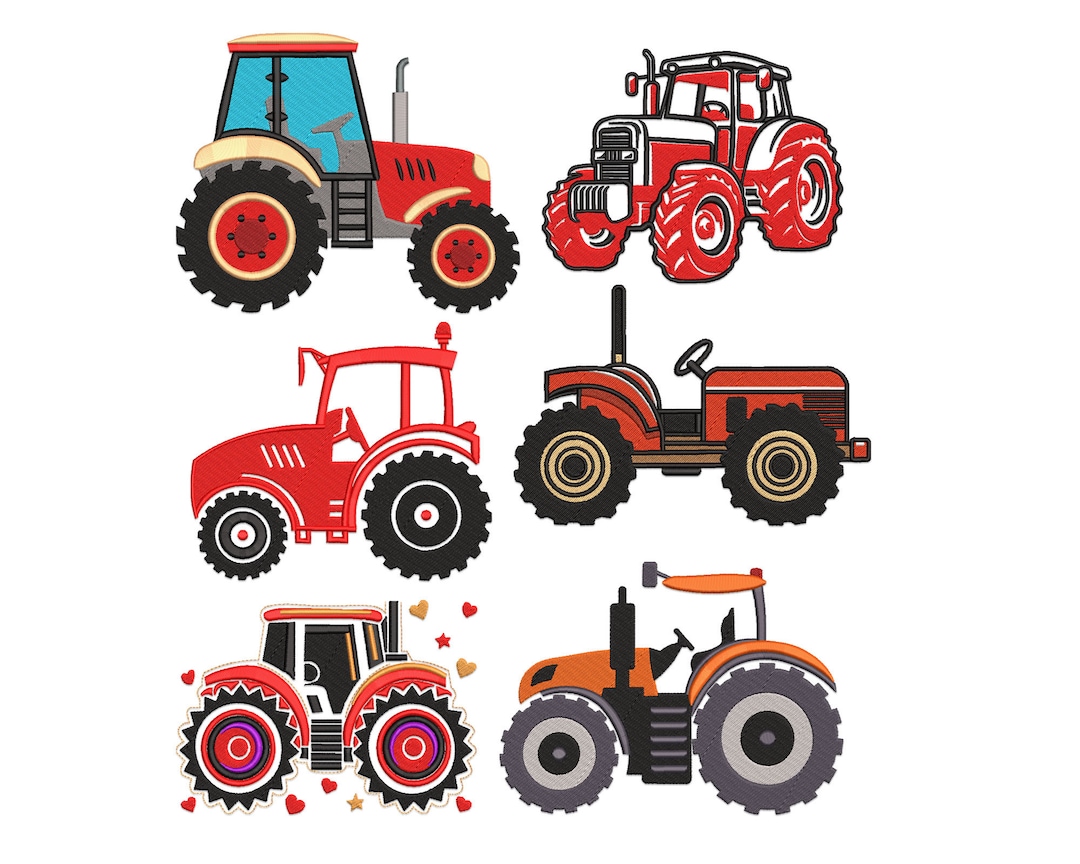 Tractor Embroidery Designs. Farm Tractor Machine Embroidery Designs ...