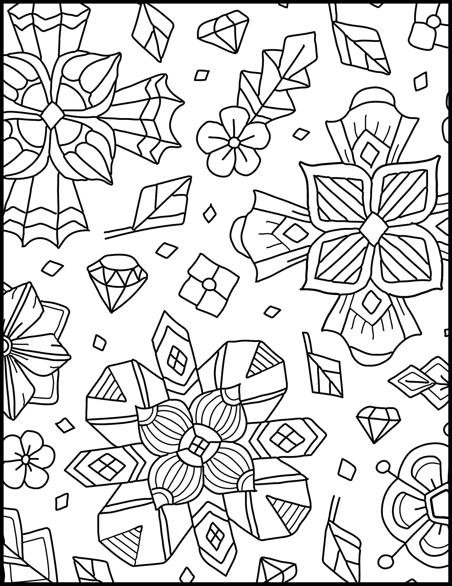 100 Set of Easy Adult Coloring Book Page for Adult Printable - Etsy