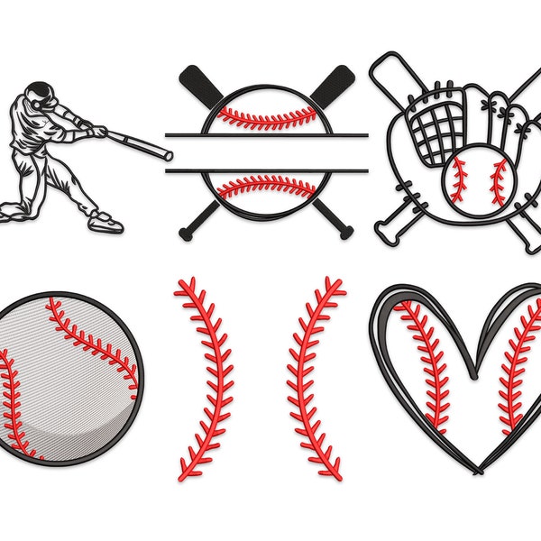 Baseball Embroidery - Etsy