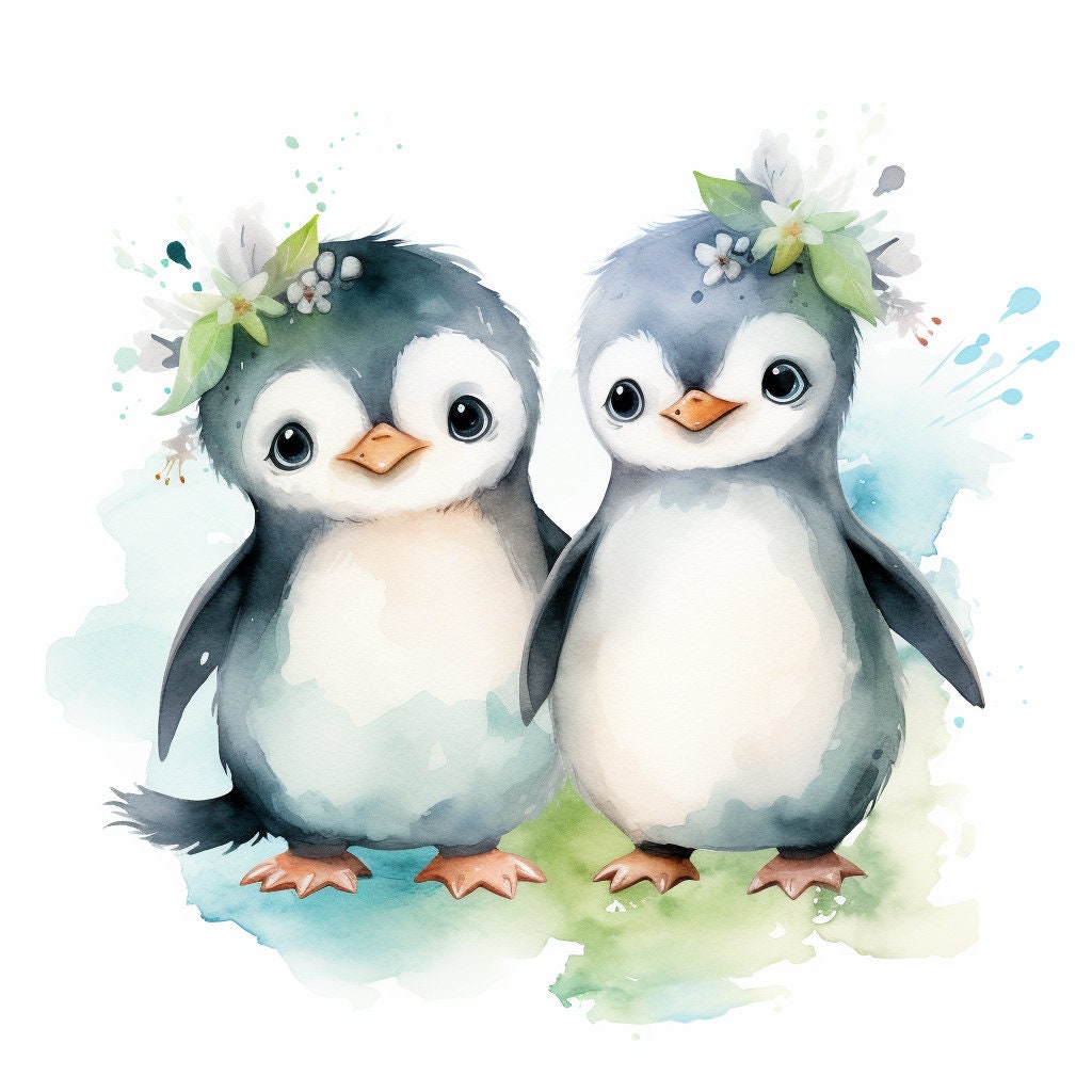 Cute Penguins Clipart Penguin Clipart Penguin Png - Etsy