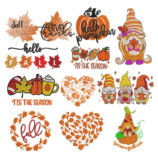 Machine Embroidery Designs Fall - Etsy