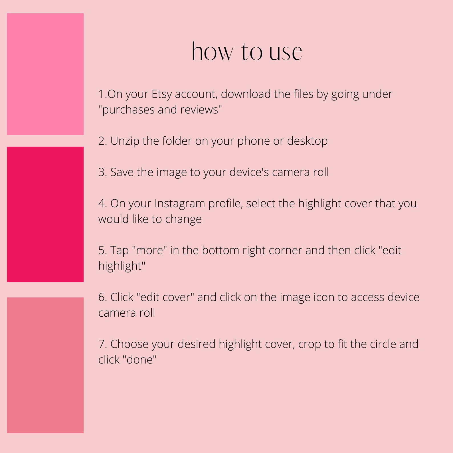 24 Pink Gradient Watercolor Instagram Highlight Covers Pink IG Story ...