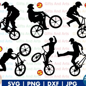 BMX Svg, Cycling Svg Files for Cricut, BMX Bicycle Rider Svg Cut File ...