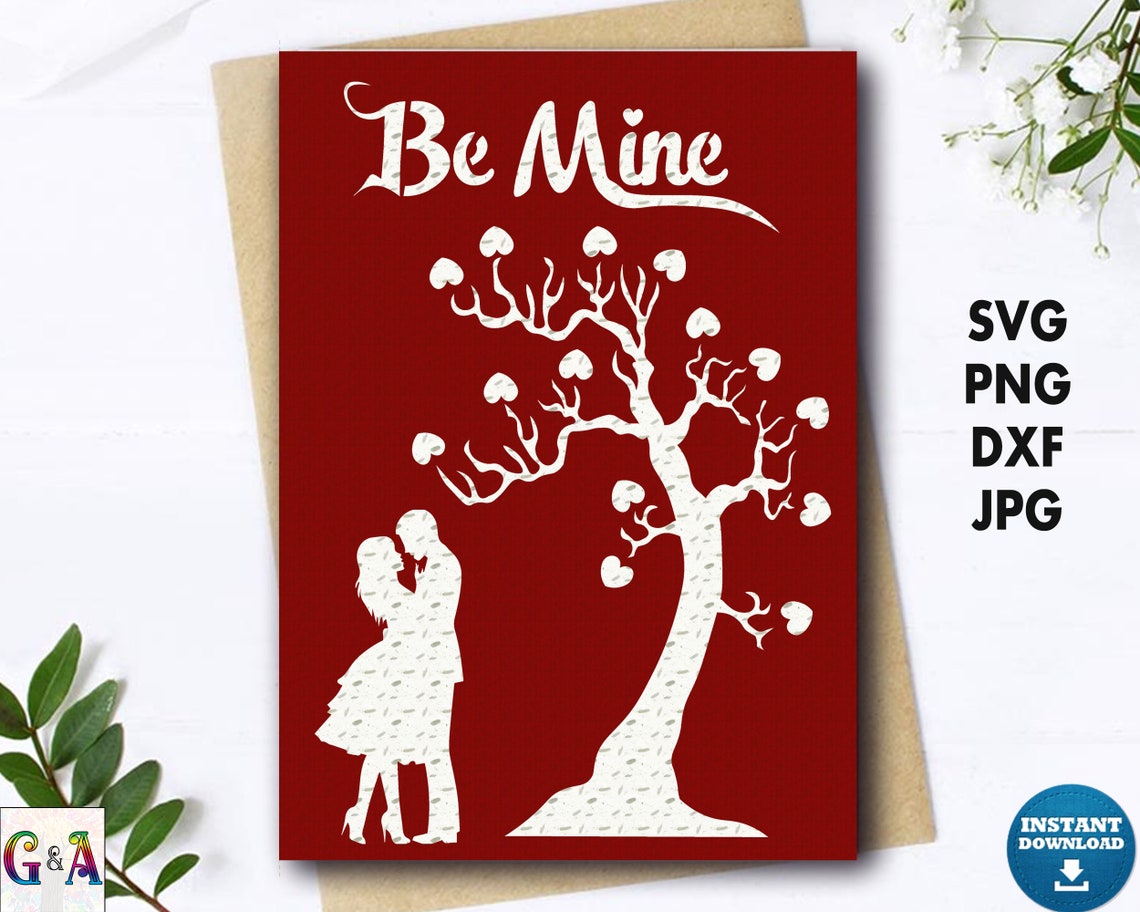 Valentine Card Svg Files for Cricut Valentines Day Svg Card | Etsy