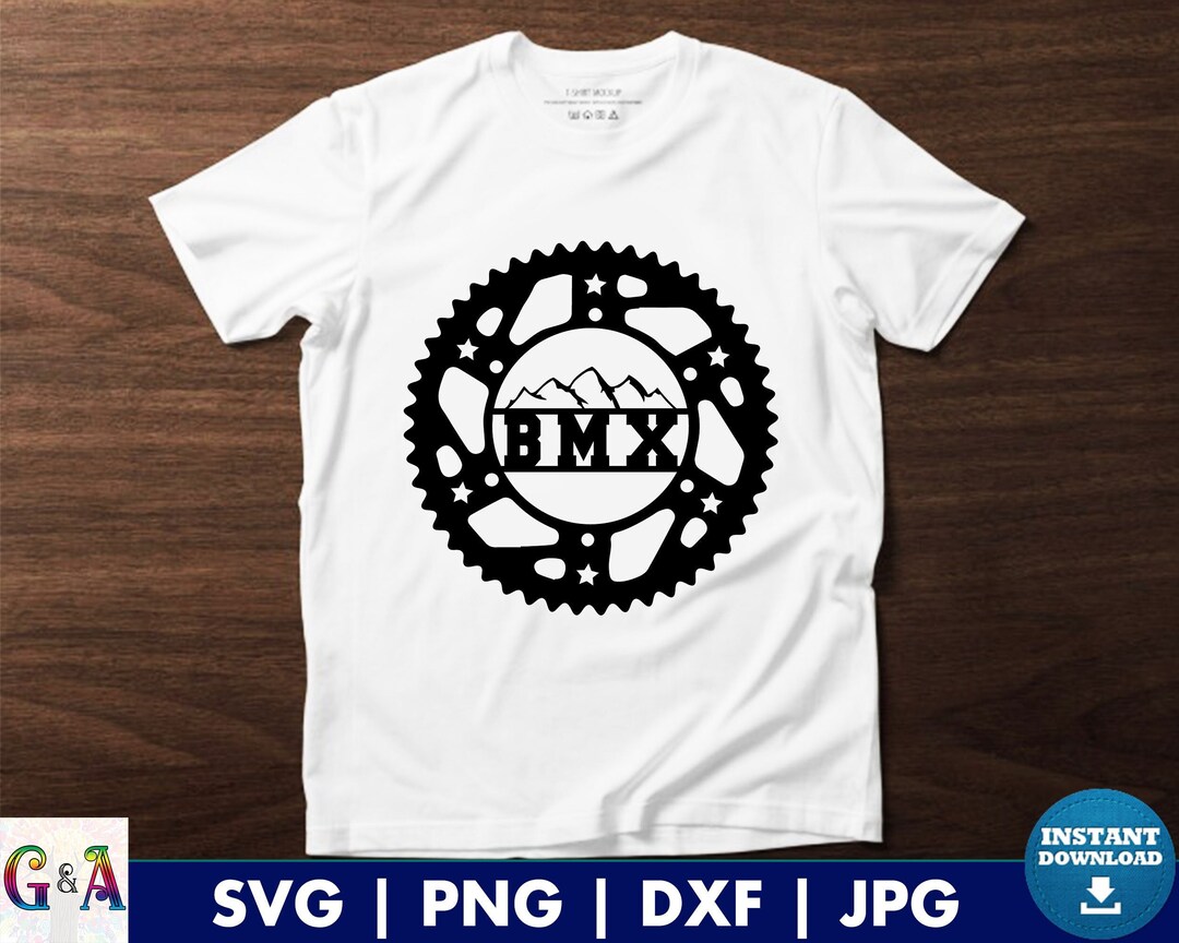 BMX Svg, BMX Sprocket Wheel Svg File for Cricut, Silhouette, Laser or ...