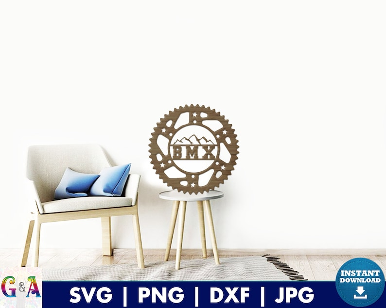 BMX Svg, BMX Sprocket Wheel Svg File for Cricut, Silhouette, Laser or ...