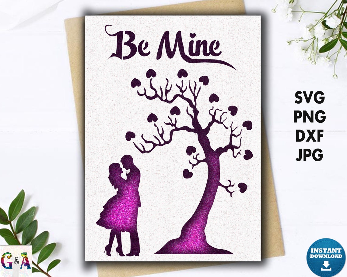 Valentine Card Svg Files for Cricut Valentines Day Svg Card | Etsy