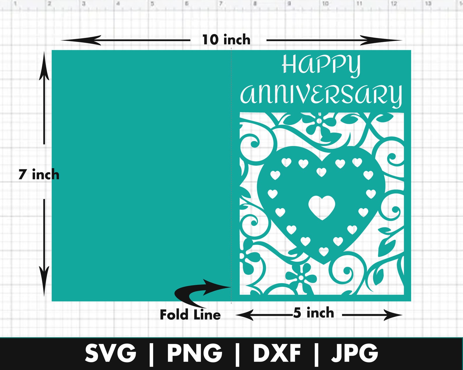 Anniversary Card Svg Happy Anniversary Cut File Wedding - Etsy