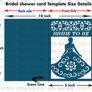 Bridal Shower Card Svg File for Cricut, Bride to Be Card Svg Cut File ...