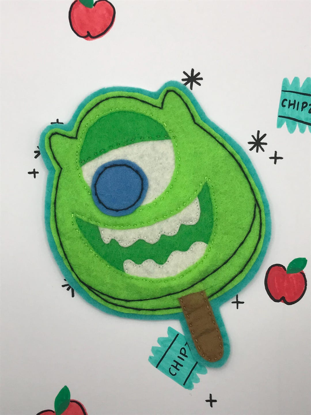 Handmade Mike Wazowski Monsters Inc Warped Icecream Character Felt ...