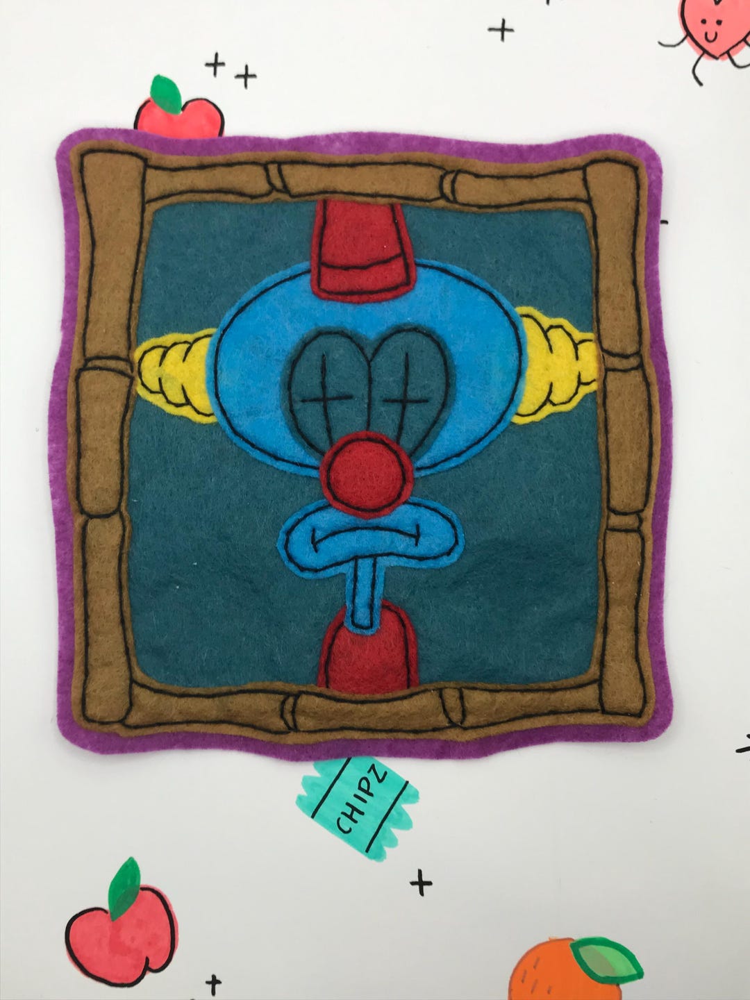 Spongebob Squidward's Painting Handmade Sew-on Felt Patch - Etsy