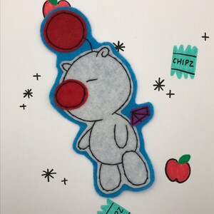 Final Fantasy Kingdom Hearts Moogle Handmade Sew on Felt Patch - Etsy