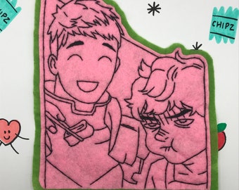 Delicious in Dungeon Dunmeshi Handmade Sew-on Felt Patch - Etsy