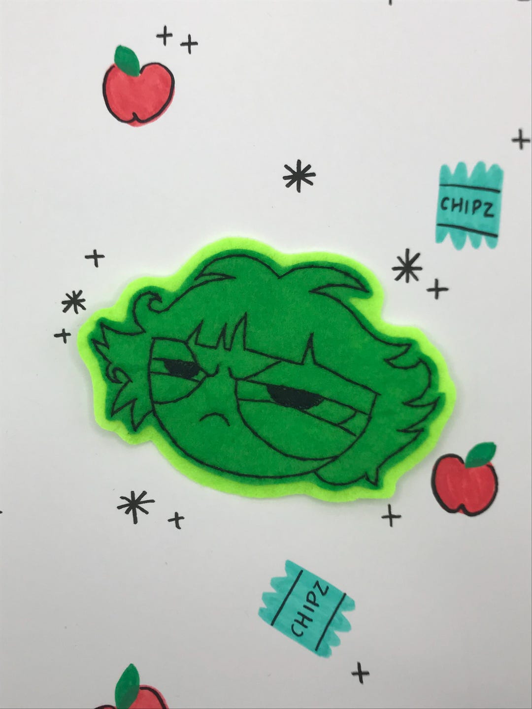 Powerpuff Girls Tired Buttercup Handmade Sew-on Felt Patch - Etsy