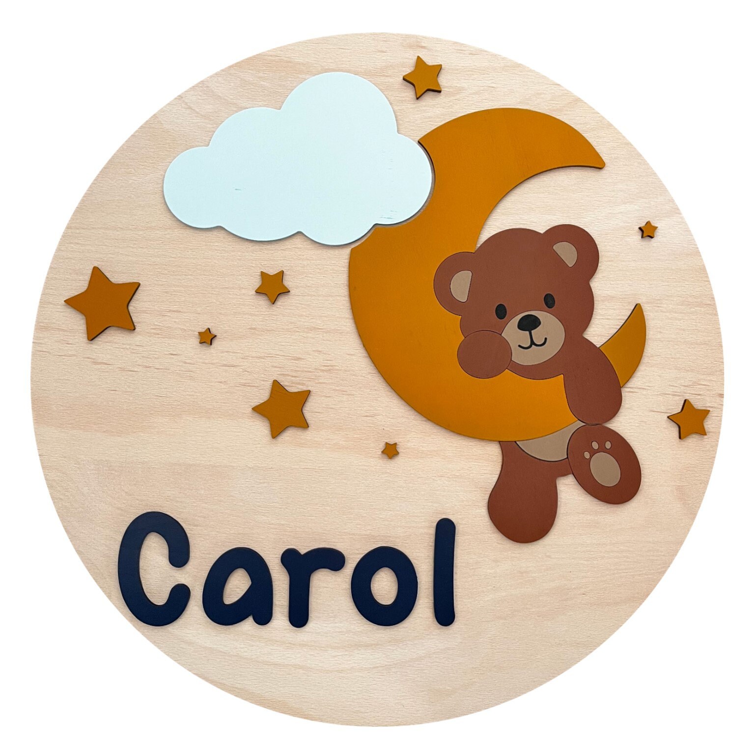 Teddy Bear Custom Name Sign,baby Shower Gift,child Deco,wall Decoration ...