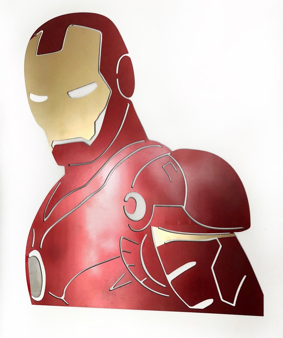 Iron Man MARVEL Wall Art, archivo de corte de plasma y láser, grabado ...