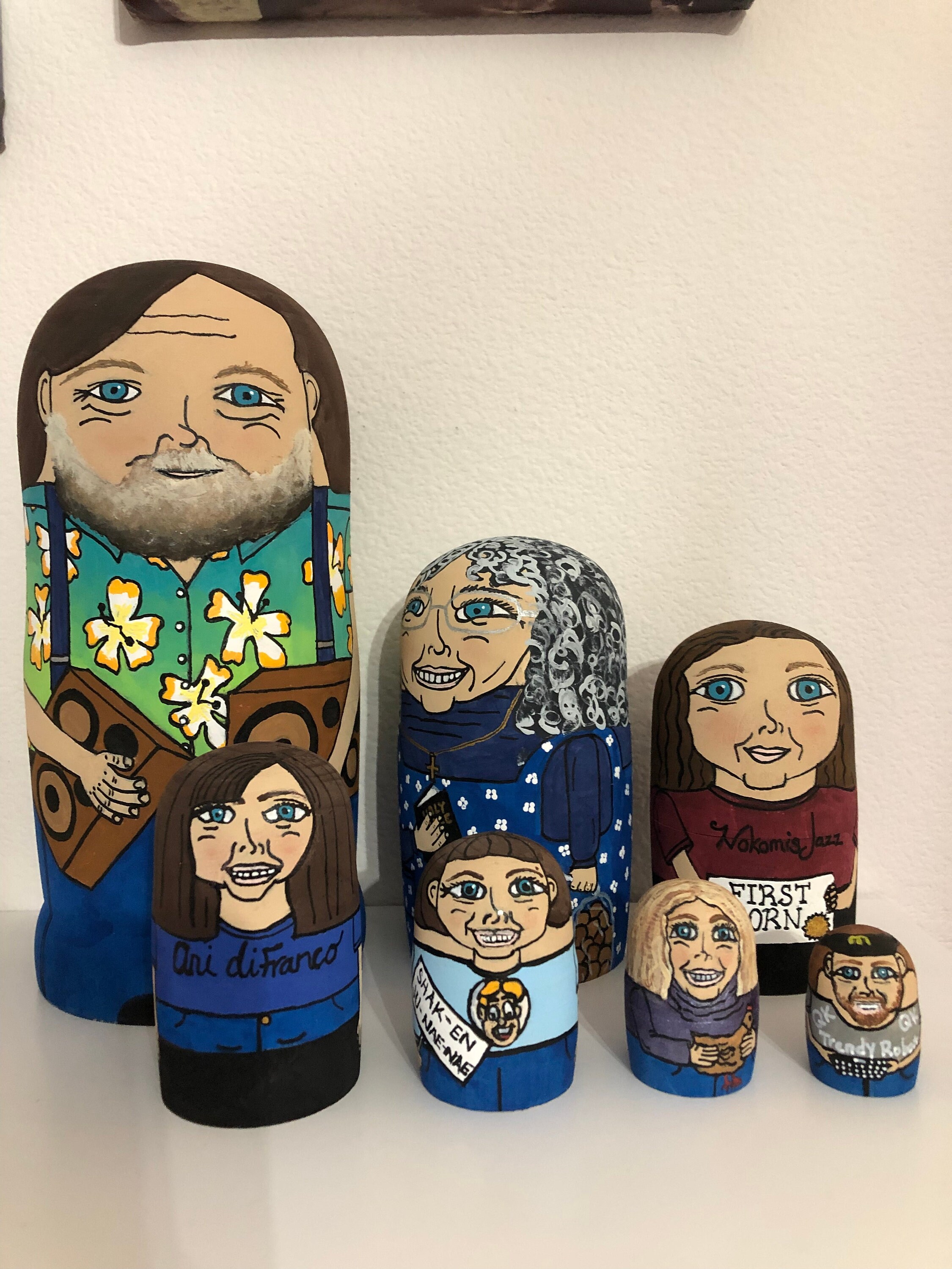 Custom Family Nesting Dolls - Etsy