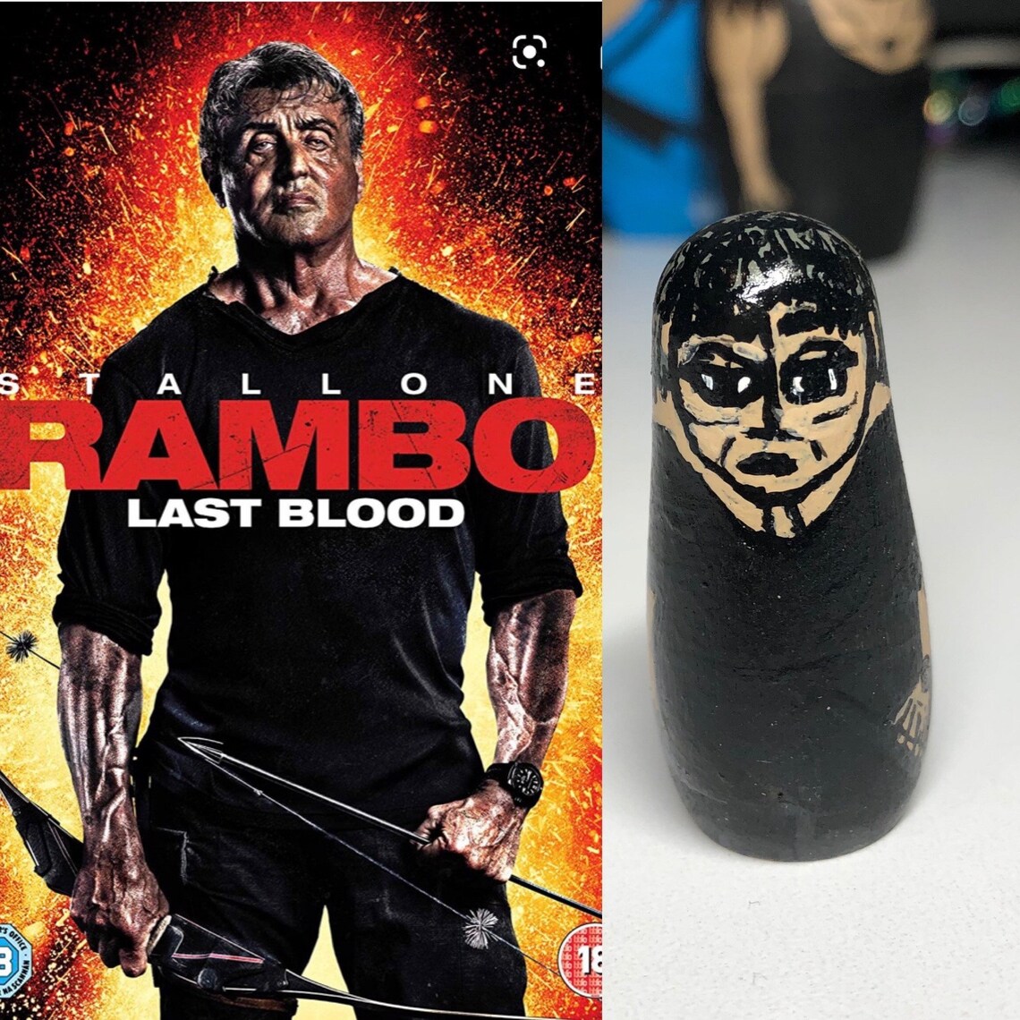 Rambo 1-5 Inspired Custom Painted Nesting Doll - Etsy
