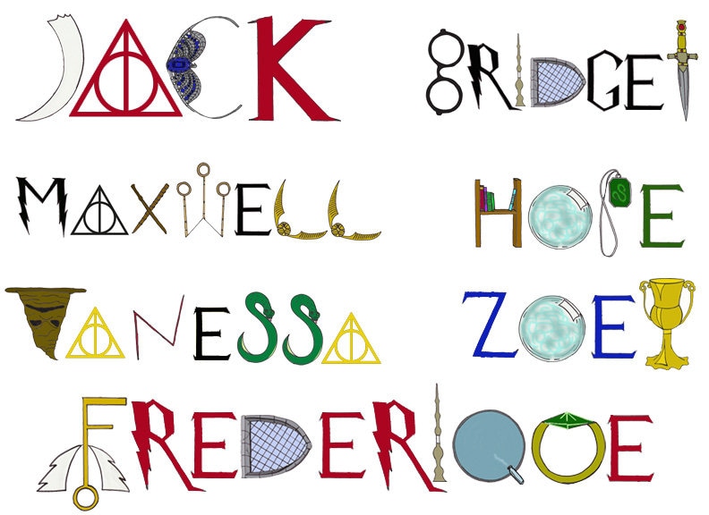 Harry Potter Inspired Images Alphabet Letters to Spell Out - Etsy