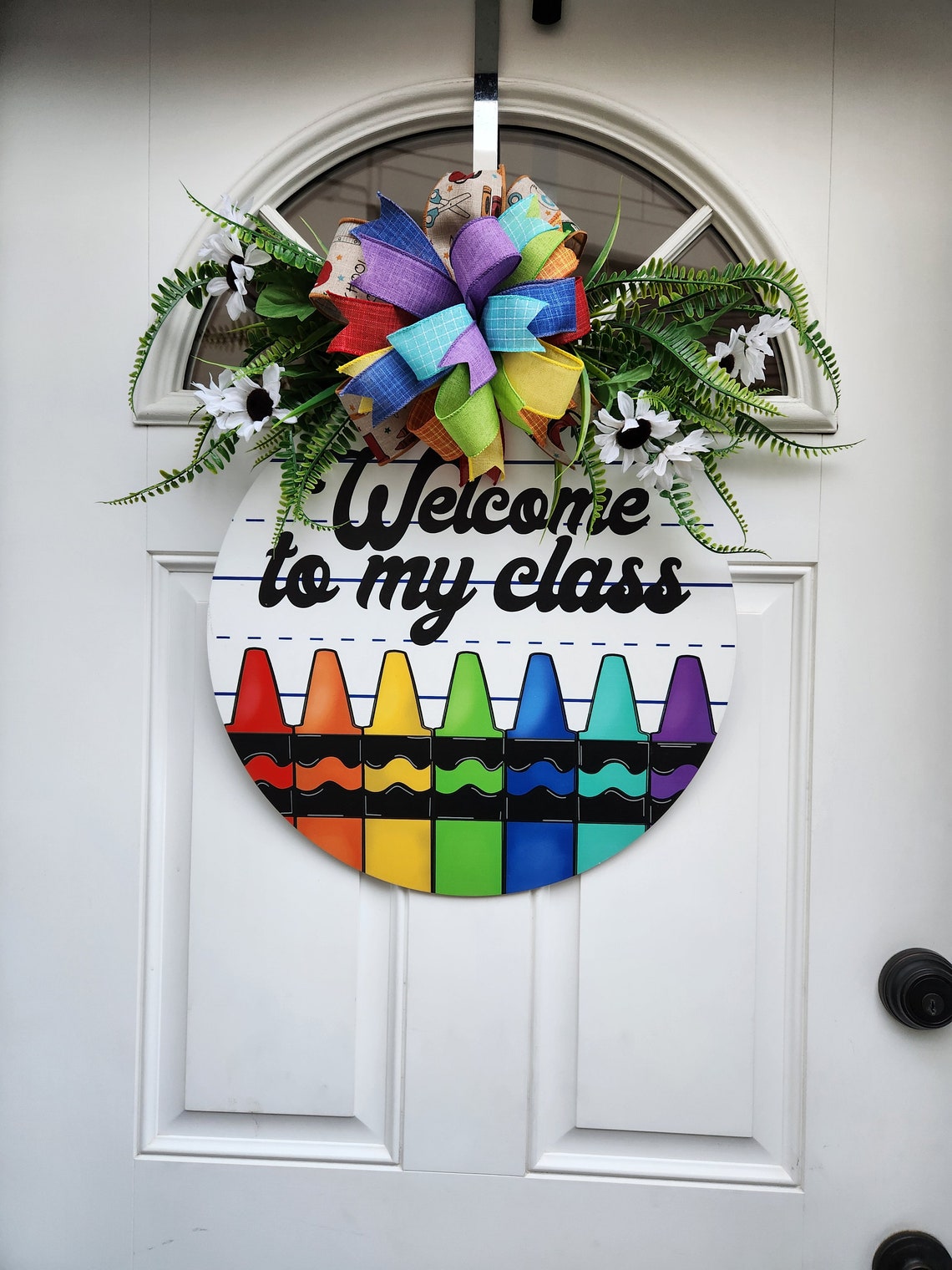 Teacher Class Wreath, Teacher Classroom Decor, Teacher Appreciation ...