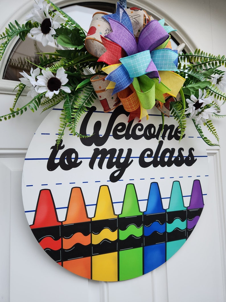 Teacher Class Wreath, Teacher Classroom Decor, Teacher Appreciation ...