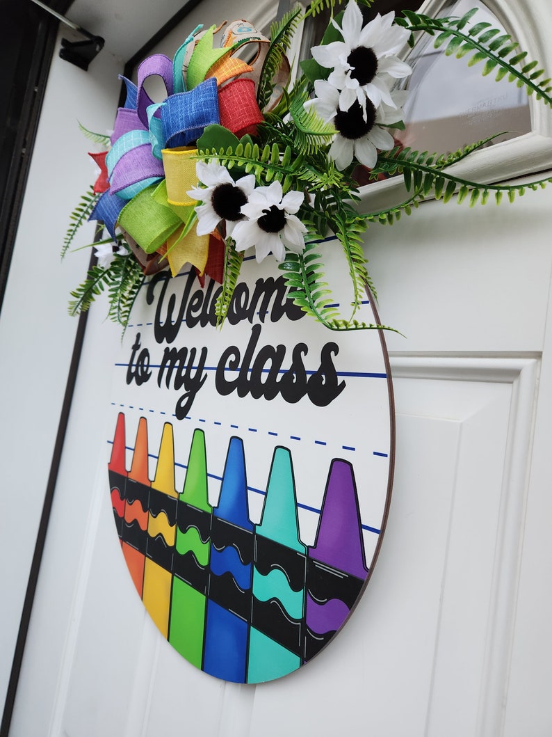 Teacher Class Wreath, Teacher Classroom Decor, Teacher Appreciation ...