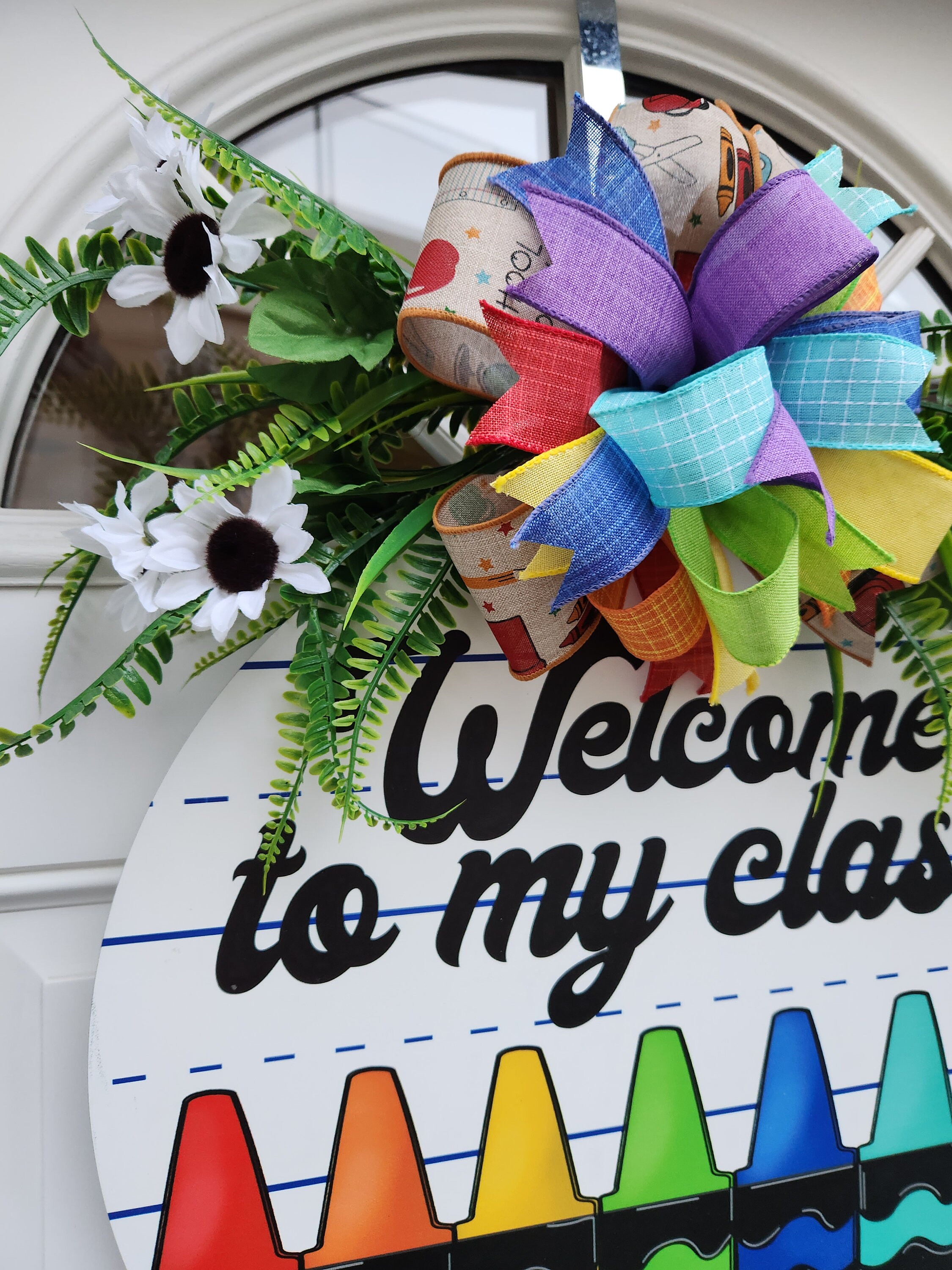 Teacher Class Wreath, Teacher Classroom Decor, Teacher Appreciation ...