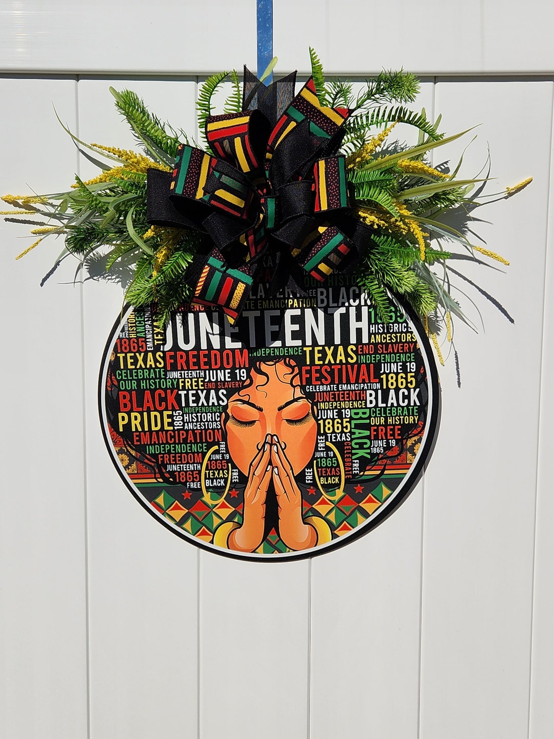 Black History Month Wreath or Wall Decor, Celebrate Freedom, African ...