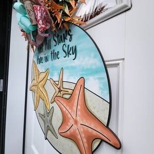 Everyday Beach Themed Door Hanger, Shore Decor, Tropical Decor, Pink ...