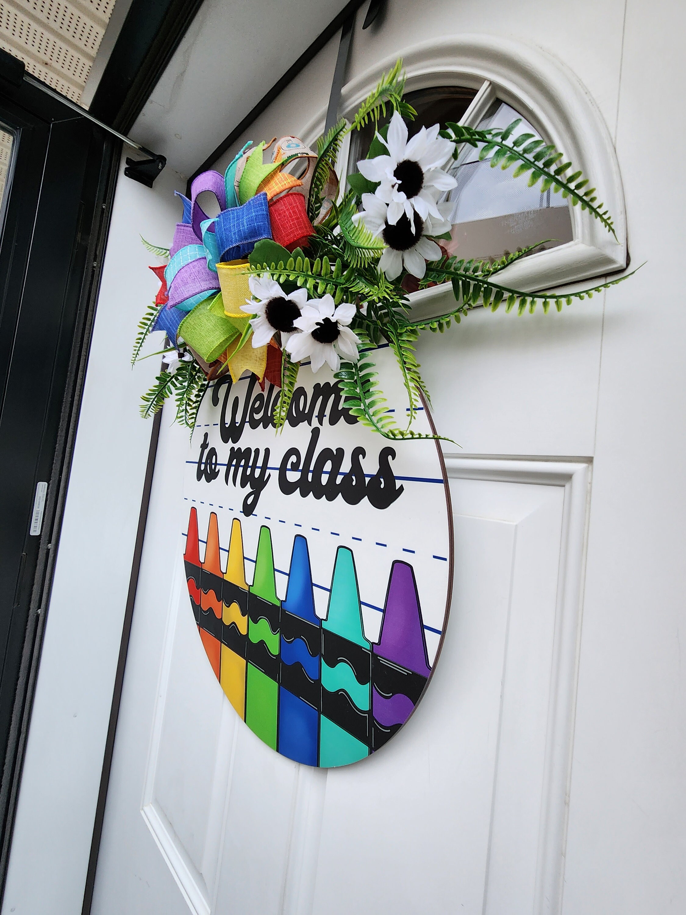 Teacher Class Wreath Teacher Classroom Decor Teacher - Etsy